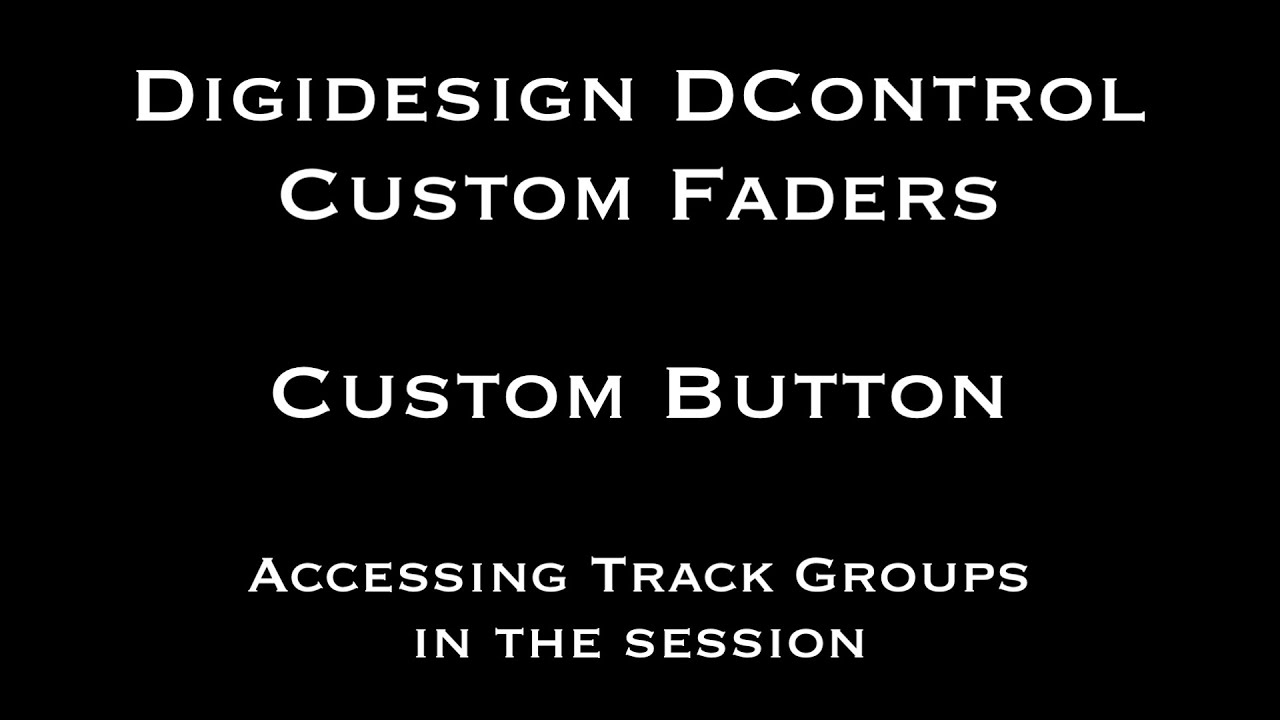 Digidesign DControl control surface Custom Faders - YouTube