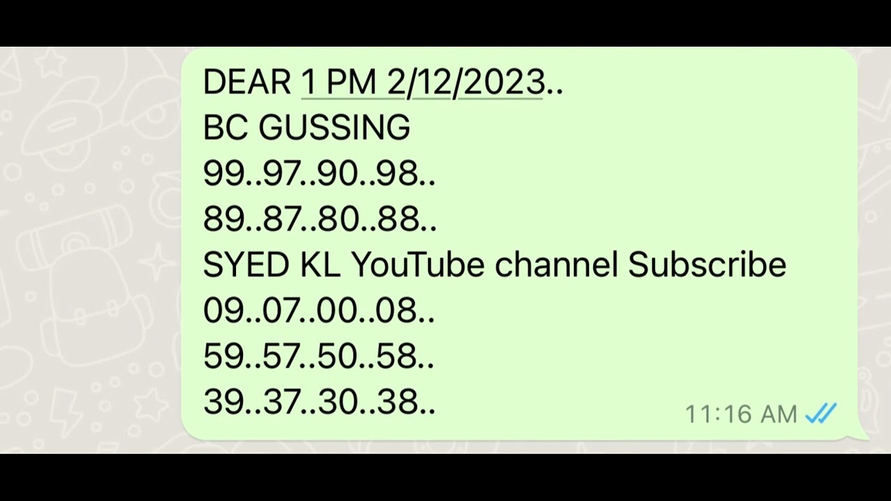 Dear 1 PM BC GUSSING 2/12/2023 - YouTube