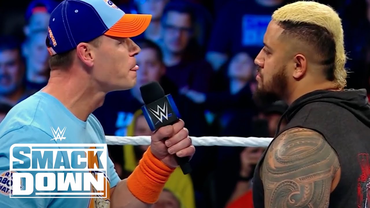 John Cena Face to Face w Solo Sikoa | WWE SmackDown Highlights 11/03/23 ...