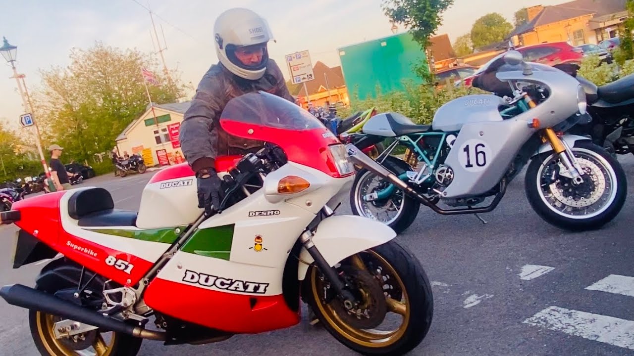 ALTON STATION CAFE Motorcycles THE DAY of DUCATI SuperSports 851 & PAUL ...