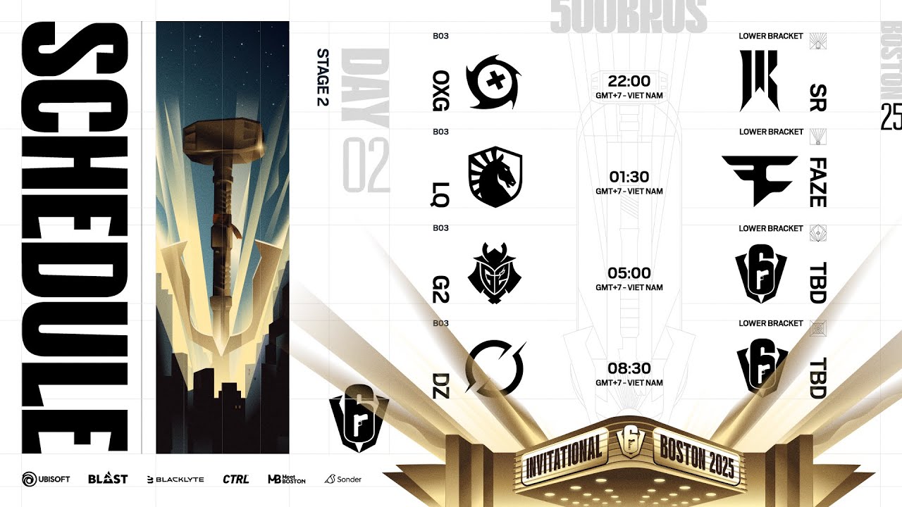 🏆 500Bros R6 | Six Invitational Boston 2025 | Ngày 2 Phase 2 - Nhánh ...