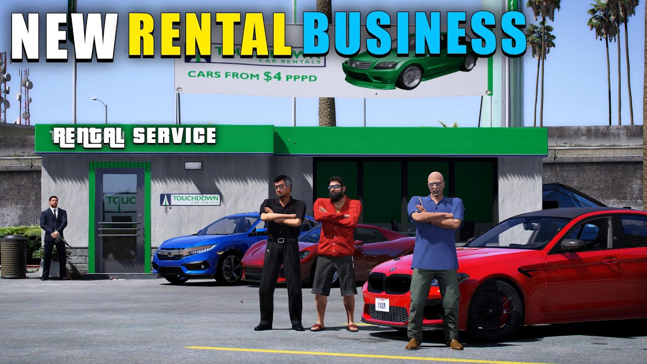 OUR NEW RENT A CAR BUSINESS | GTA 5 GAMEPLAY - YouTube