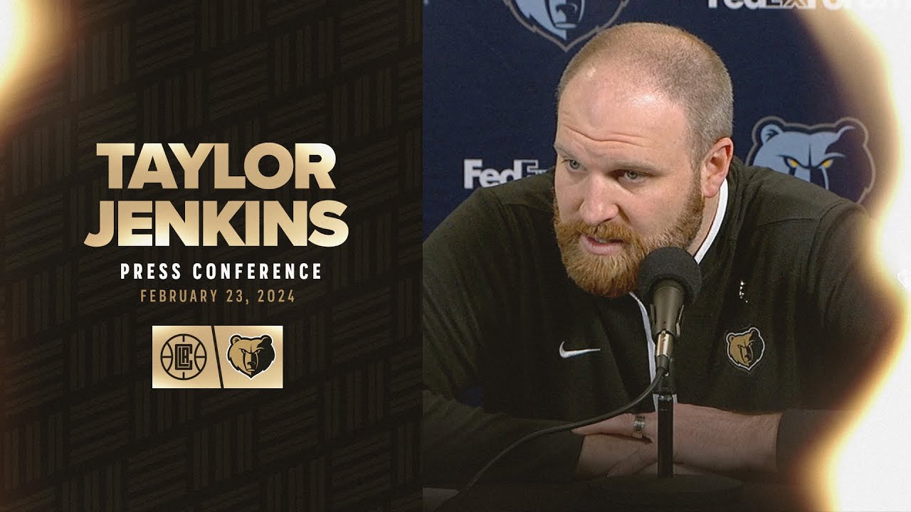Coach Taylor Jenkins Press Conference | Clippers vs. Grizzlies - YouTube
