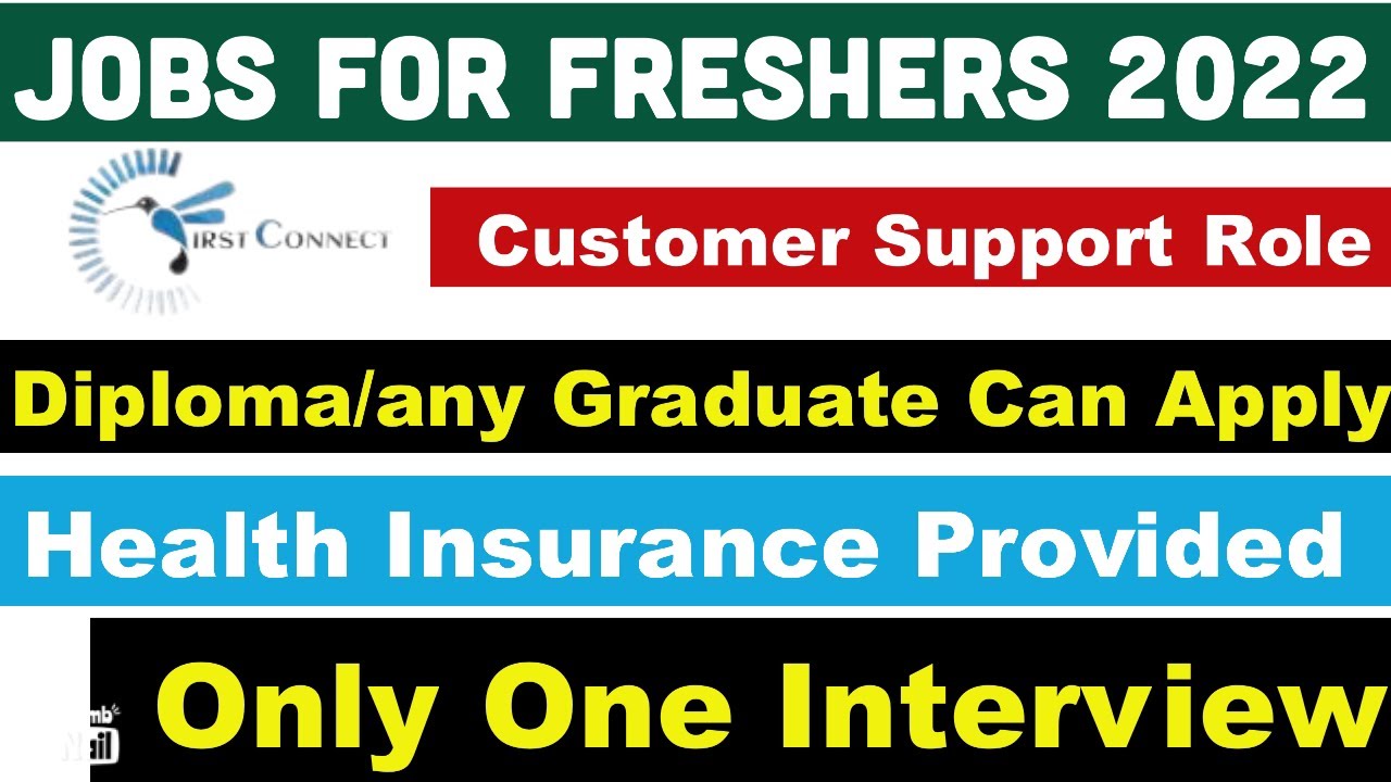 Latest jobs | First connect solutions #Jobs for freshers 2022 - YouTube