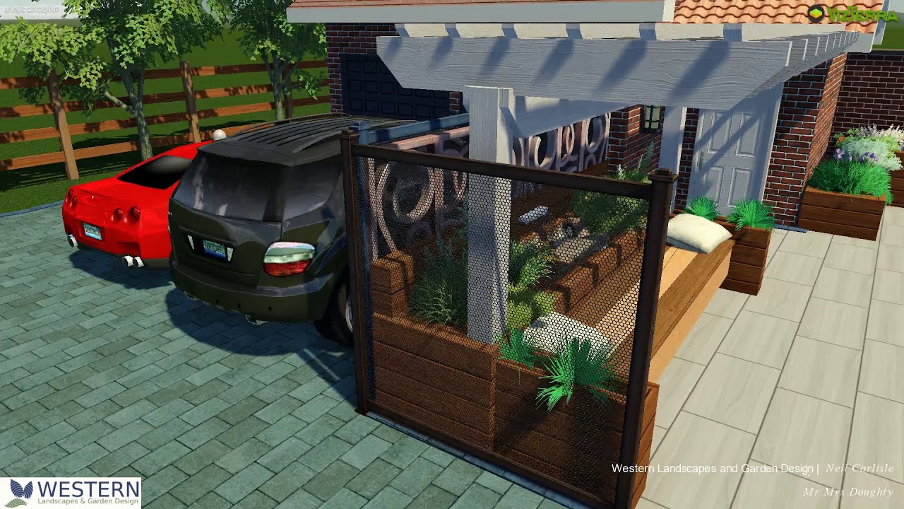 Kimcote Barn Garden design - YouTube