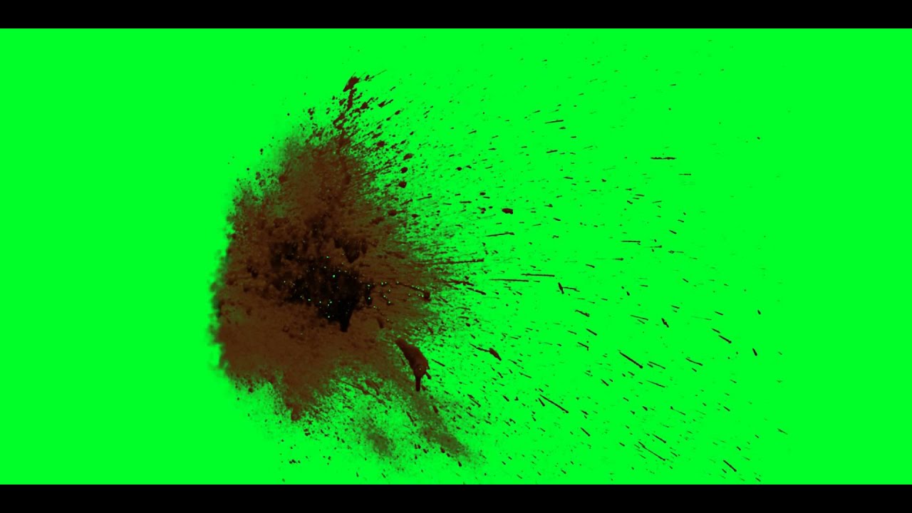 Blood Splat 03 Green Screen Chroma Key Effects AAE - YouTube