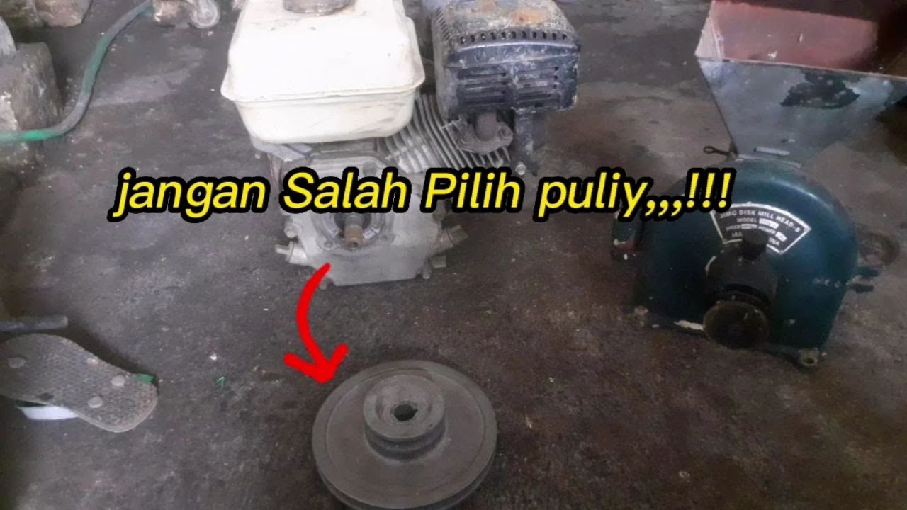 UKURAN PULIY YANG COCOK PENGERAK DISK MILL FFC 15 - YouTube