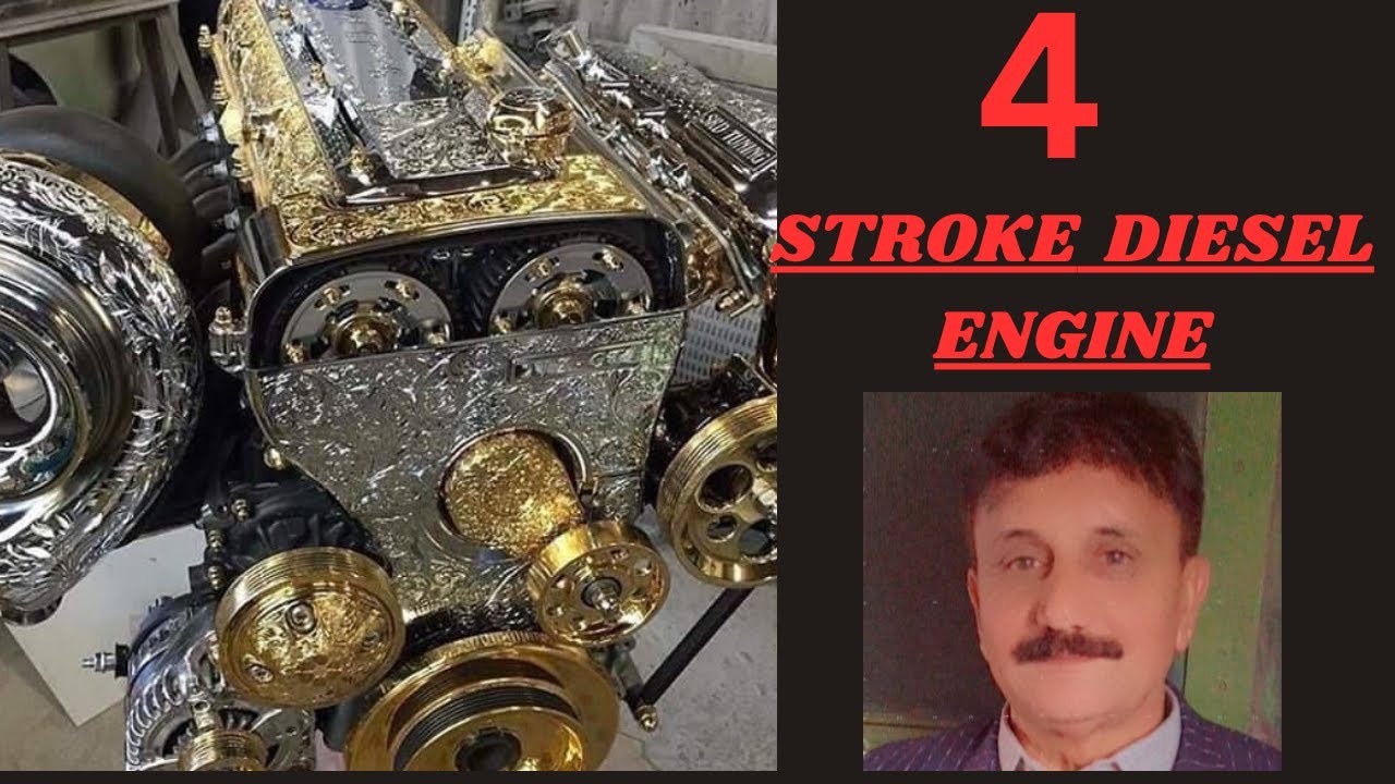 How 4 Stroke Diesel Engine works | Compression Ignition Engine | Four ...