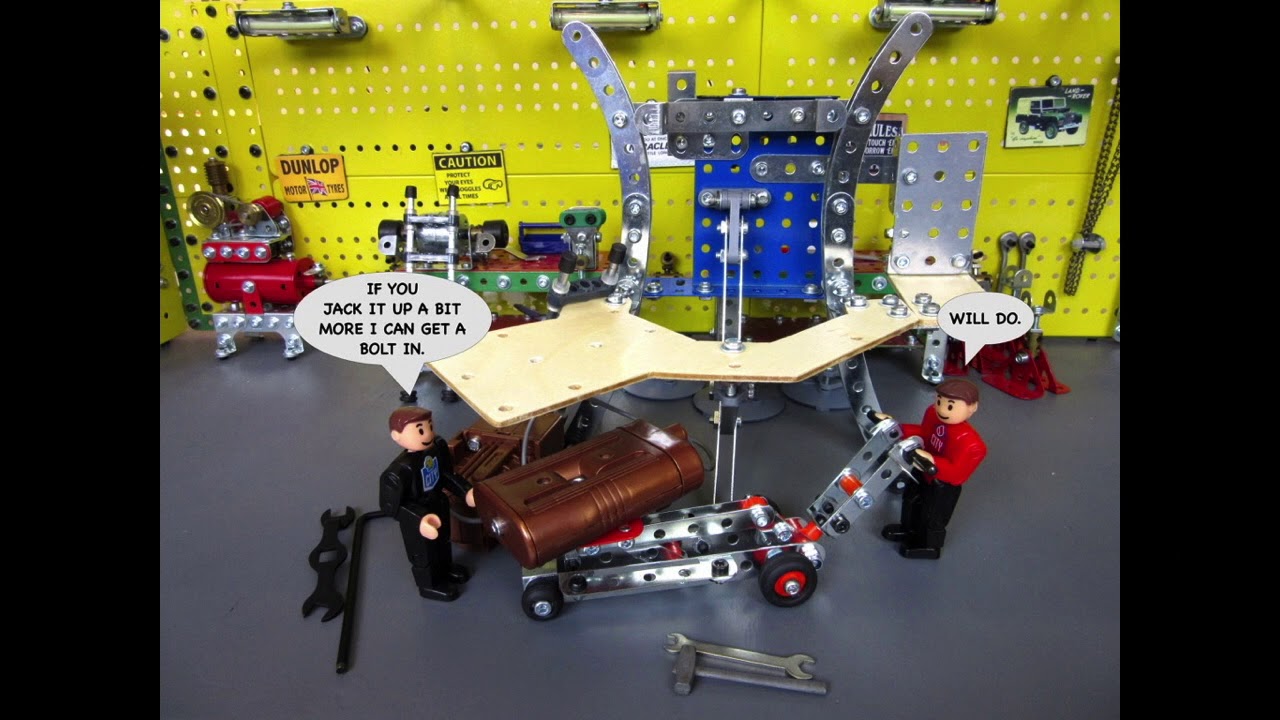 MECCANO MEN BUILD THE CRAZY INVENTOR TIME MACHINE - YouTube