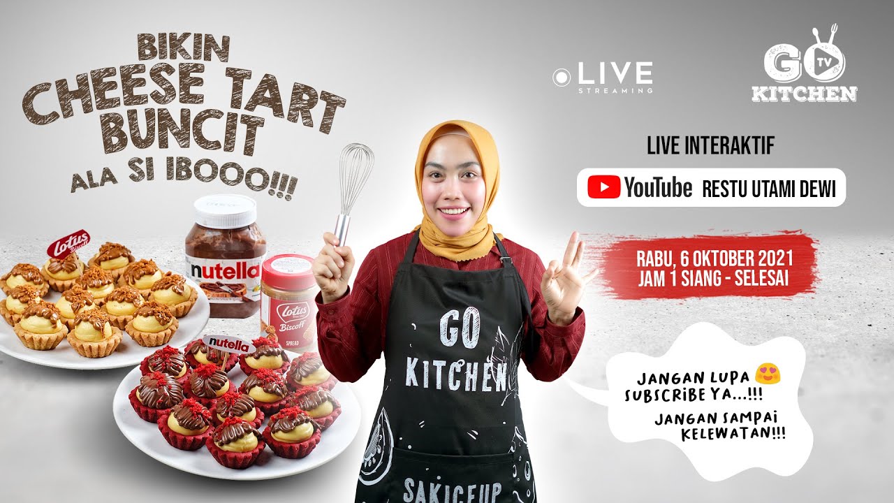 Bikin Cheese Tart Buncit ala Si Ibooo (Live Stream) - YouTube