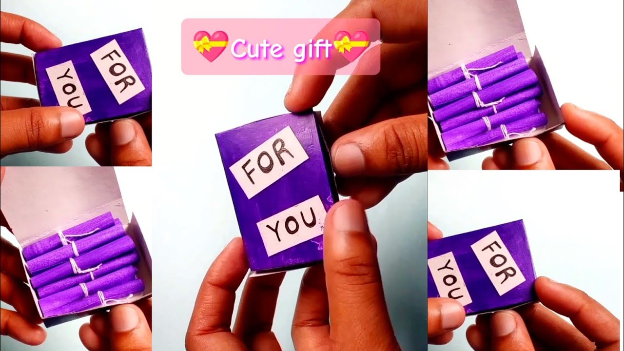 CUTE GIFT 💜 /Beautiful gift idea @Aro_crafts - YouTube