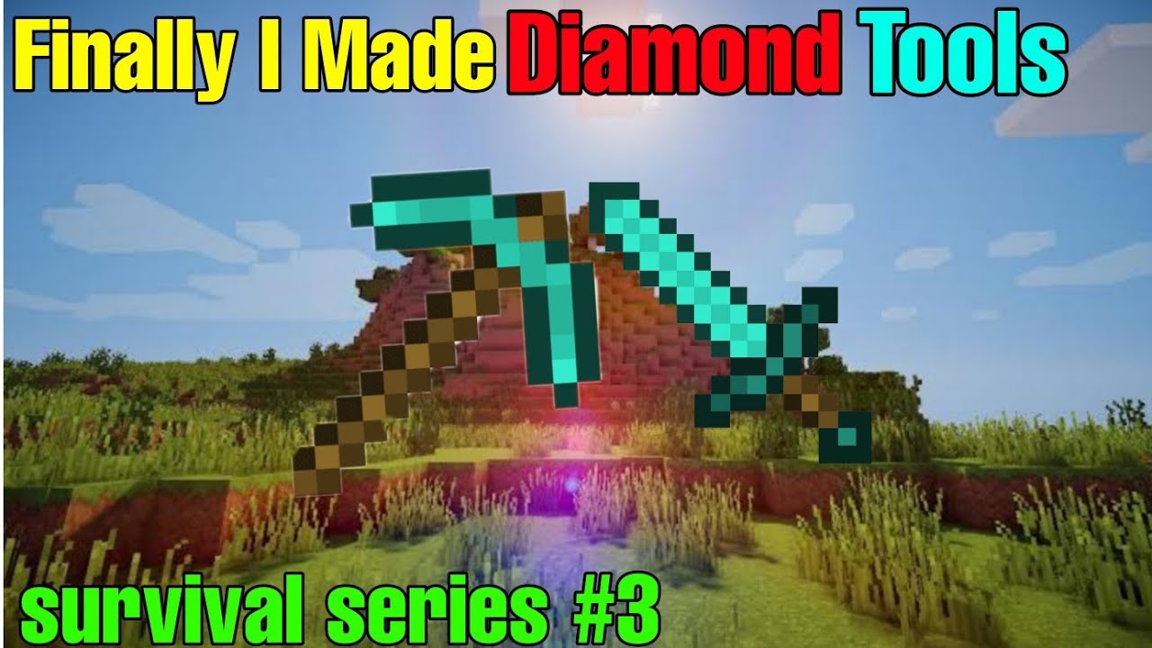 Finally I Made diamond tools minecraft #3 | #minecraft | # ...
