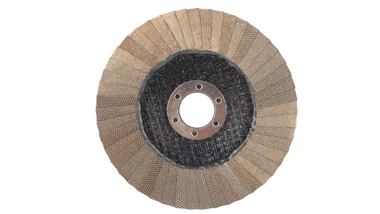 diamond flap grinding electroplated wheel disc for concrete stone - YouTube