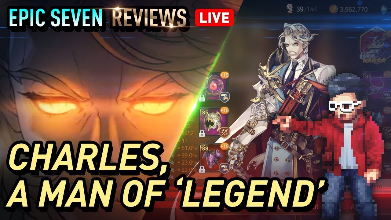 [Epic Seven] Charles Hero Build & Arena Showcase - Charles takes me to ...