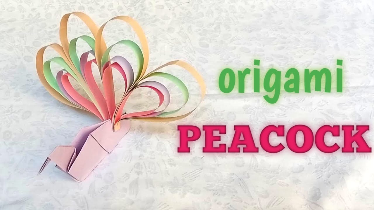How to make peacock with paper / origami peacock / DIY peacock - YouTube