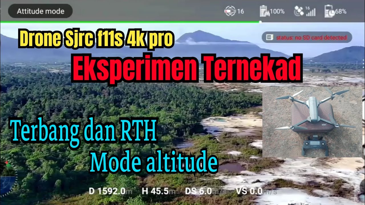 Eksperimen || Terbang mode altitude || RTH apakah drone bisa kembali ...