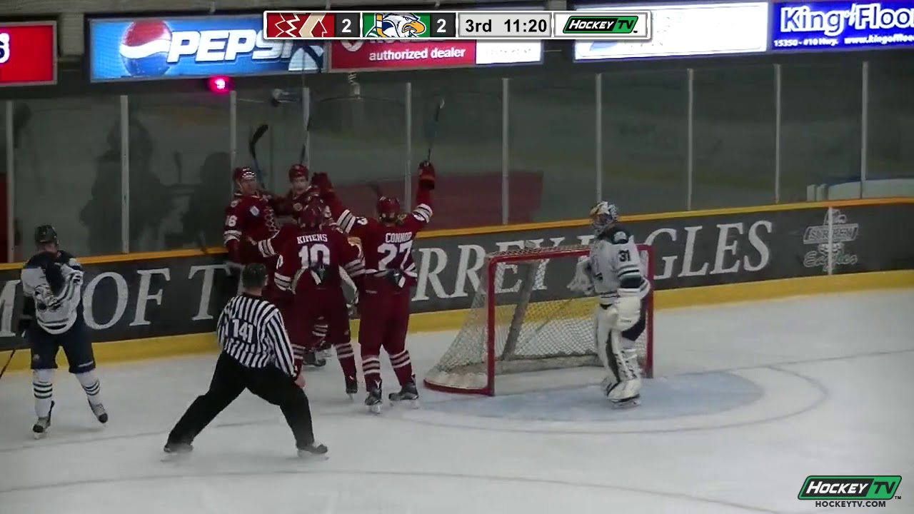 Chilliwack Chiefs Jared Turcotte goal at Surrey Eagles November 3 2017 ...