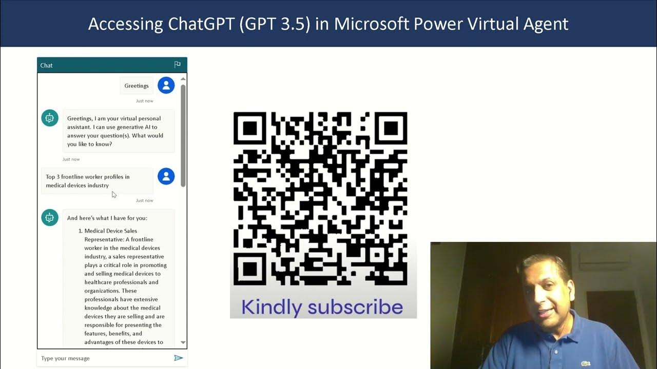 Chat GPT integrated with Microsoft Power Virtual Agent and Teams - YouTube