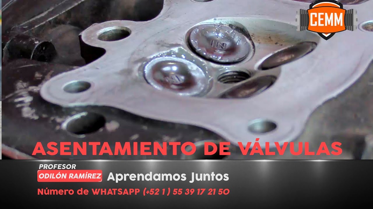 Asentamiento de Válvulas - YouTube