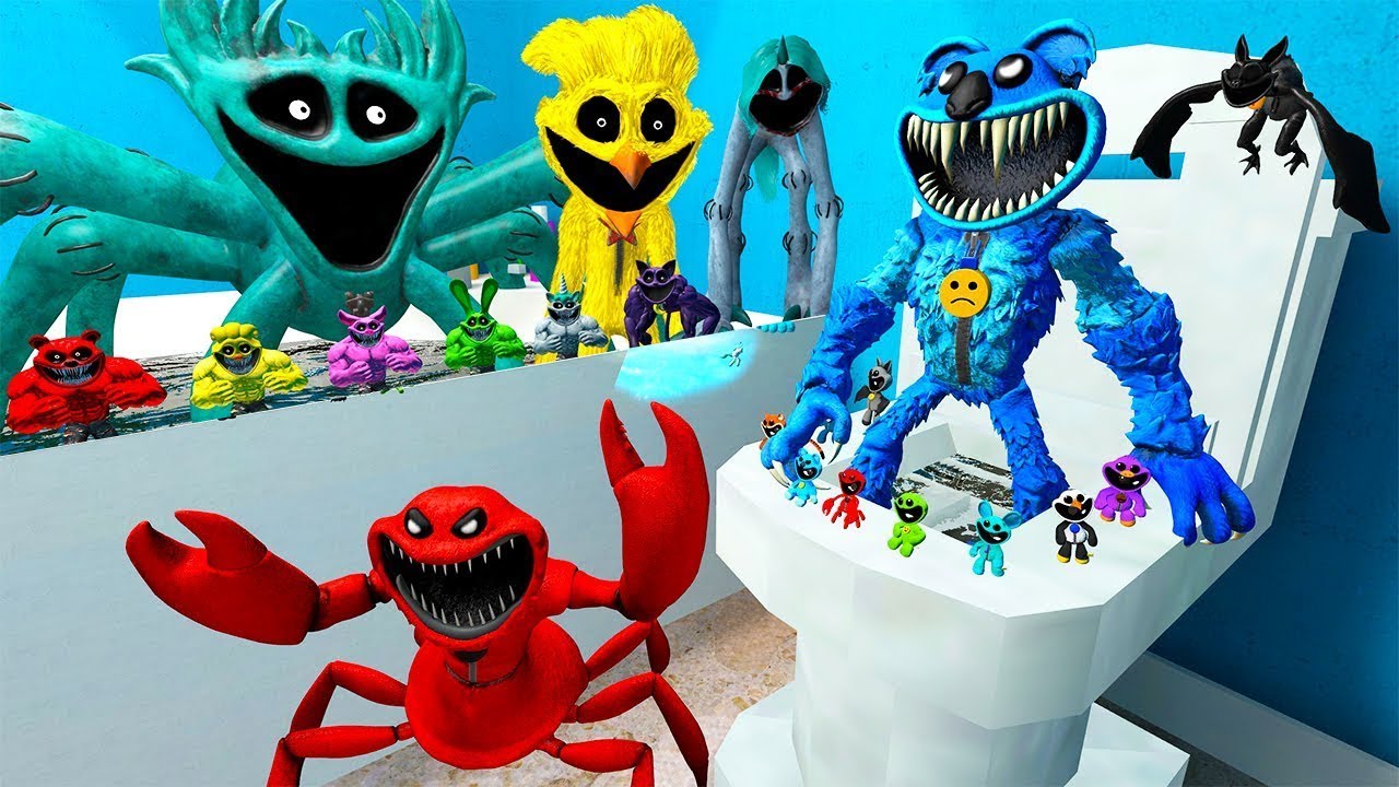 TOILET NEW SNIDEY SPIDEY ROWDY TREX DEMON DOGDAY CATNAP POPPY PLAYTIME ...