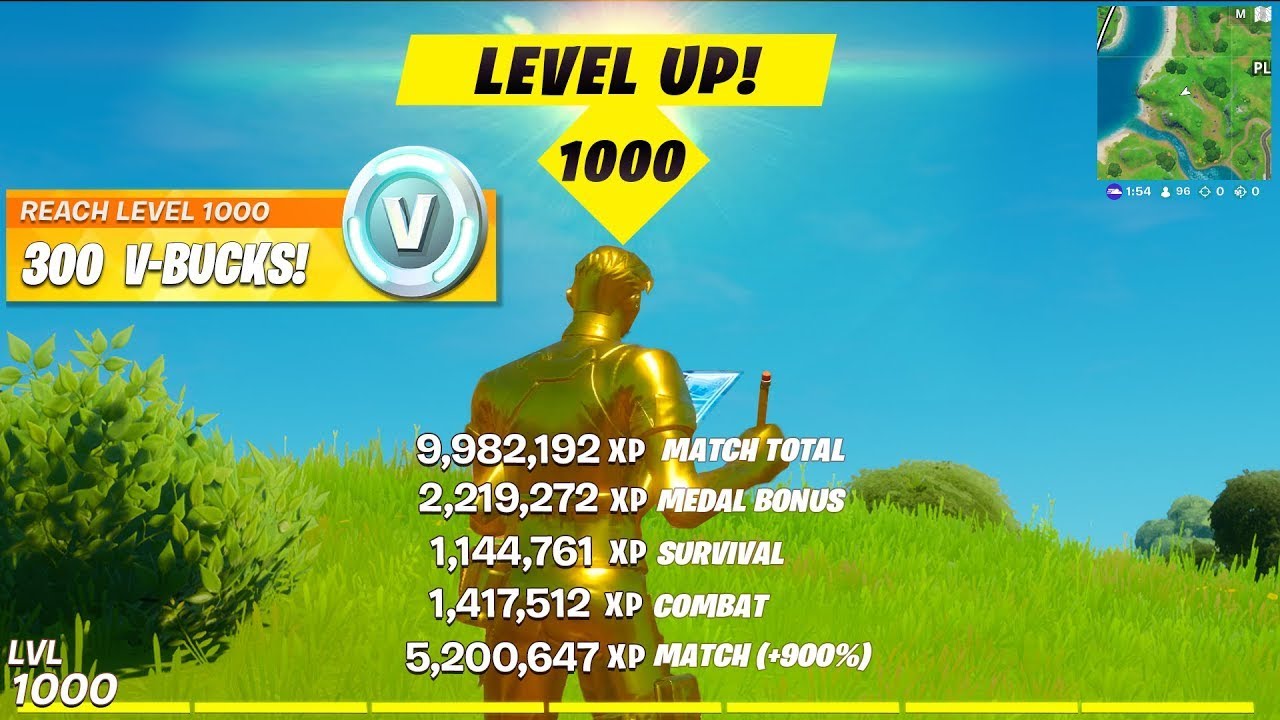 COMMENT OBTENIR LE NIVEAU 1000 ULTRA RAPIDEMENT SUR FORTNITE ( 4 ...