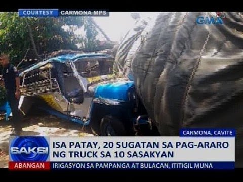 Saksi: Isa patay, 20 sugatan sa pag-araro ng truck sa 10 sasakyan - YouTube