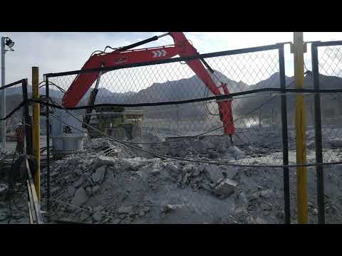 static type hydraulic rock breaker boom systems - YouTube