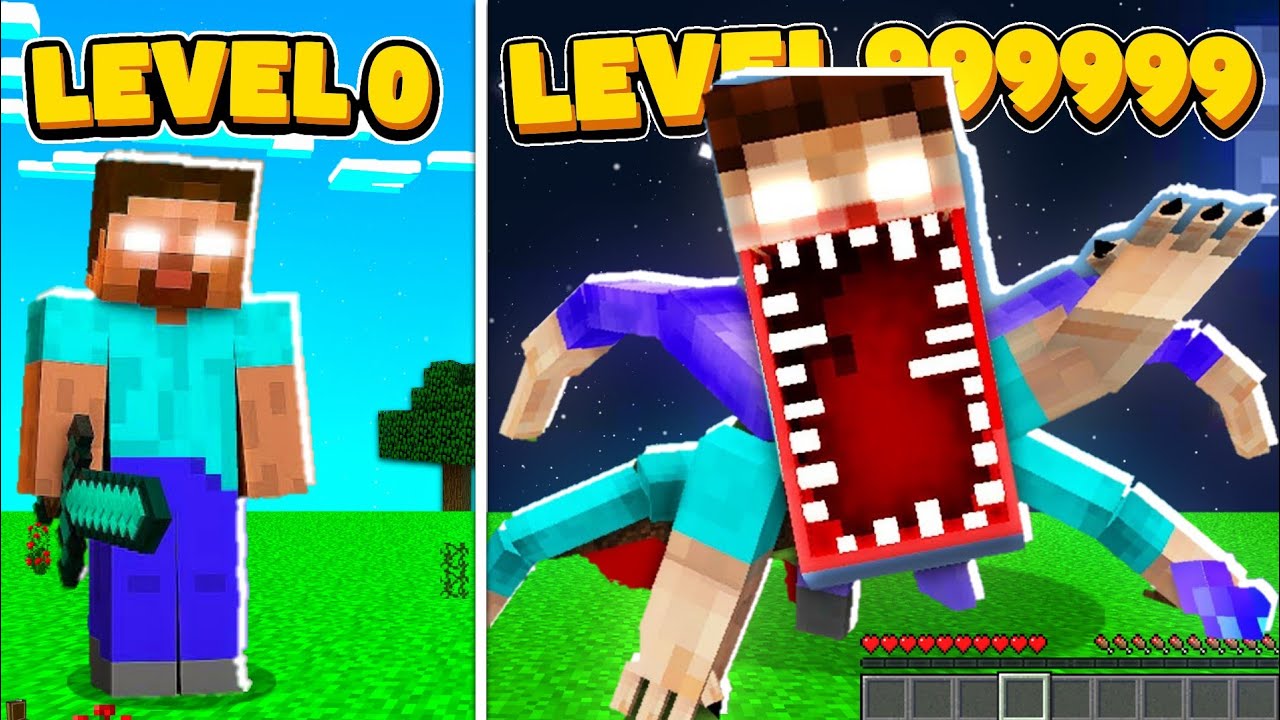 Upgrading herobrine to level 9999 in minecraft | minecraft, wizx - YouTube