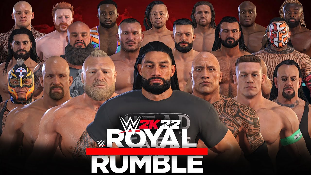 Wwe 2k22 30 Man Royal Rumble Match Ps5 Youtube