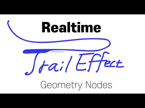Geometry Nodes Realltime Interactive Trail Effect (Blender 4.0+) - YouTube