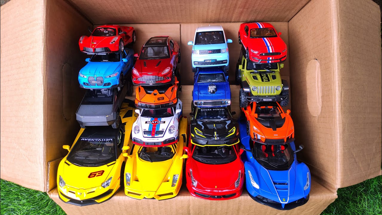 Box Full of Model Cars - Mazda, Miniature toy car model, Lamborghini ...