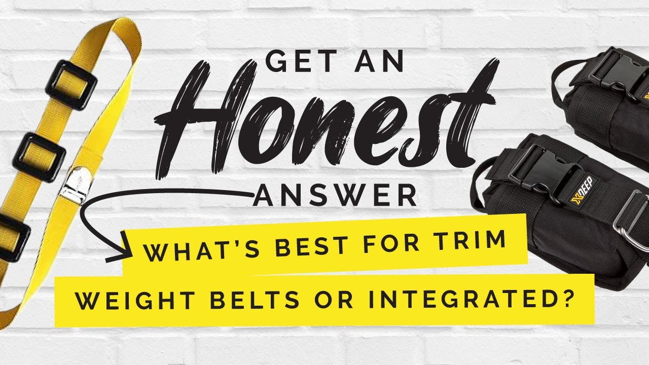 Optimal Diving Trim: Weight Belts vs. Integrated Weights - YouTube