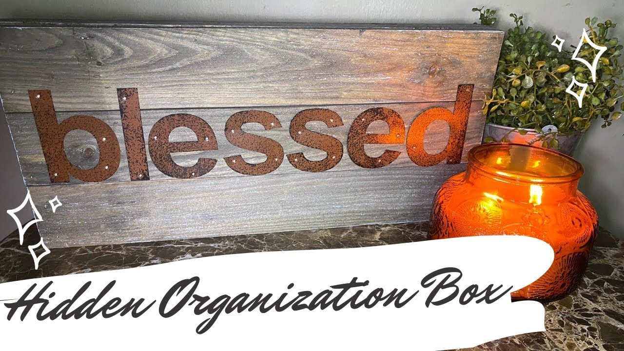 Hidden Organization Box - YouTube