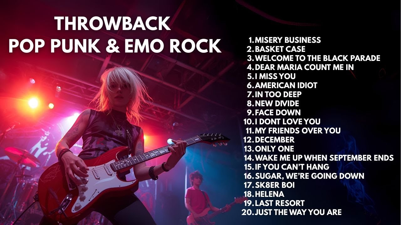 THE THROWBACK PLAYLIST OF POP PUNK & EMO ROCK FAVORITES - YouTube