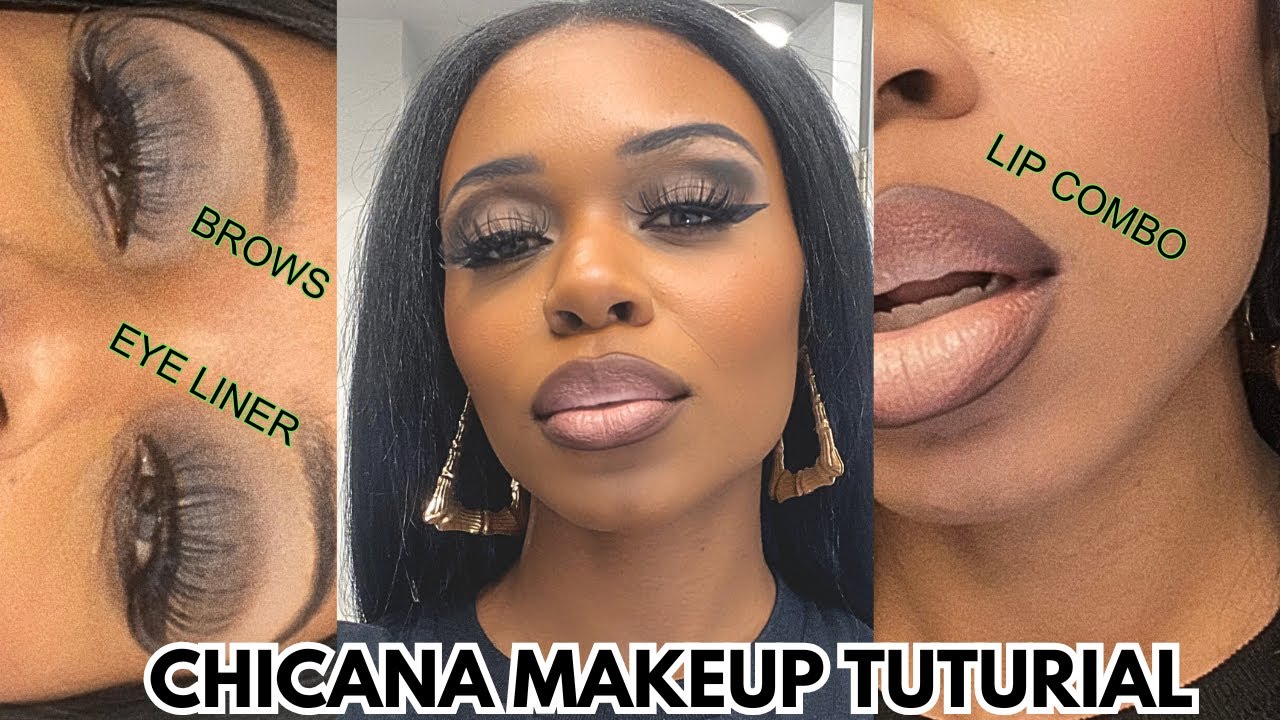 Chicana Makeup Look / From a non Chicana Respectfully - YouTube