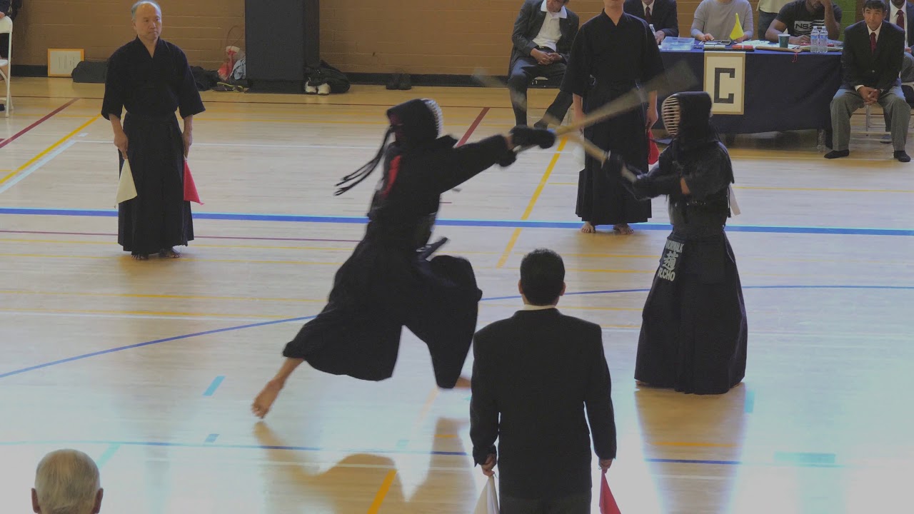 2018 Nisei Week Kendo Tournament: Adult Kyu, Match Three - YouTube