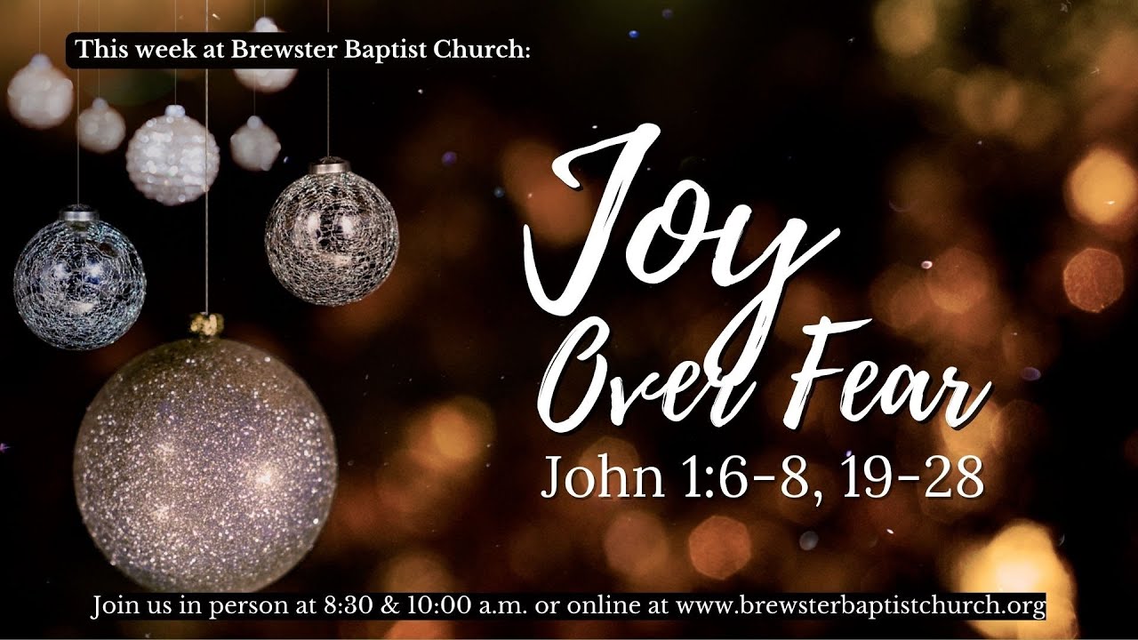 Joy Over Fear - 8:30 Service - YouTube