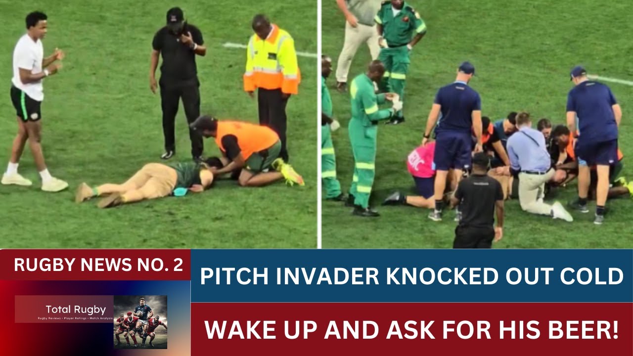 Security Guard Takes Down Drunk Fan in EPIC Fashion! #springboks # ...