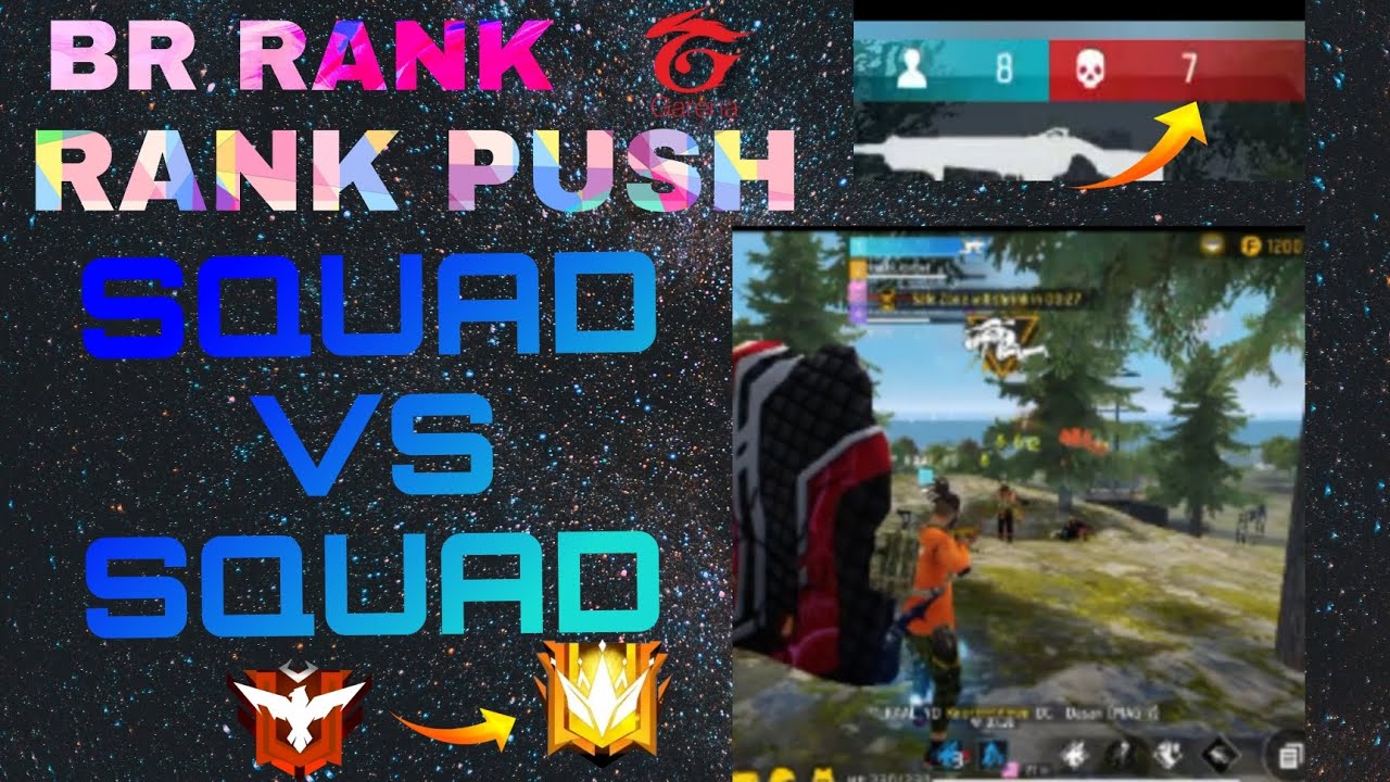 SQUAD VS SQUAD BR RANK PUSH #viral video #free fire #trending ...