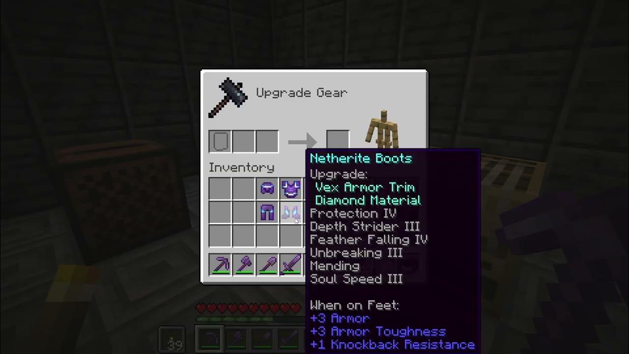 How to replace an Armor Trim with a new one - Minecraft - YouTube