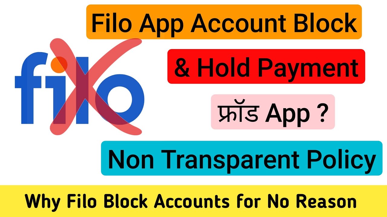 Filo App Block & Hold Payment फ्रॉड App ,Non Transparent Policy # ...
