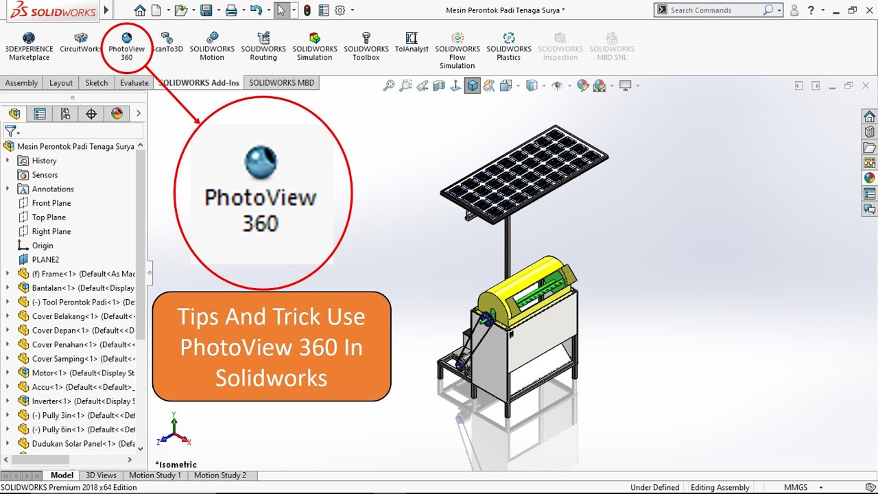 Quick Tips - Photoview 360 In Solidworks - YouTube