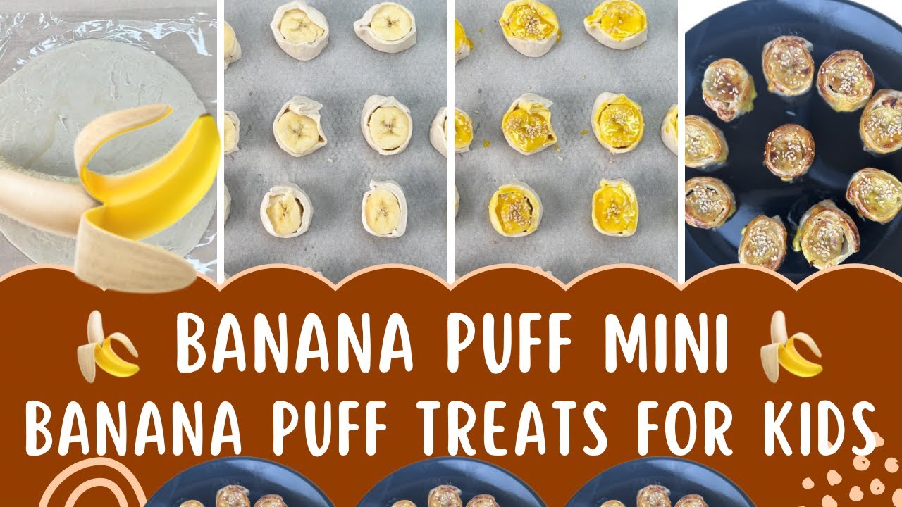 How to make Banana Snack | Banana Mini Puff | Kids Banana Snack ...