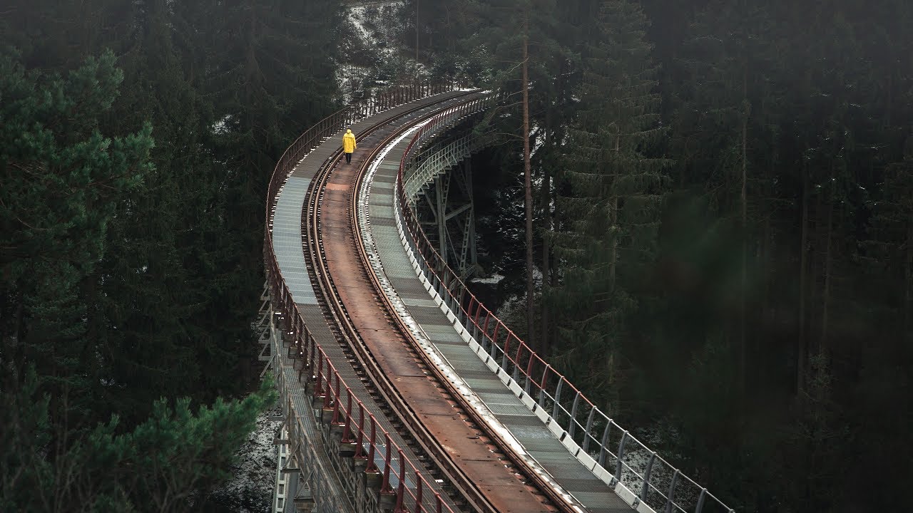 Ziemestal Bridge Thuringia from Above (4K Drone Shots DJI Phantom 4 Pro ...