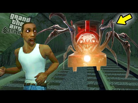 إكتشفت مكان وجود شبح قطار العنكبوت في قراند سان اندرياس | Gta San Andreas Choo Choo Charles