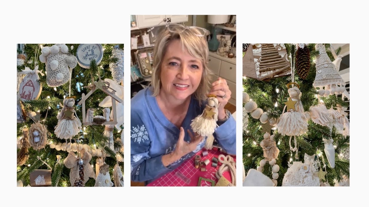 Thread Spool Angel Ornaments - YouTube