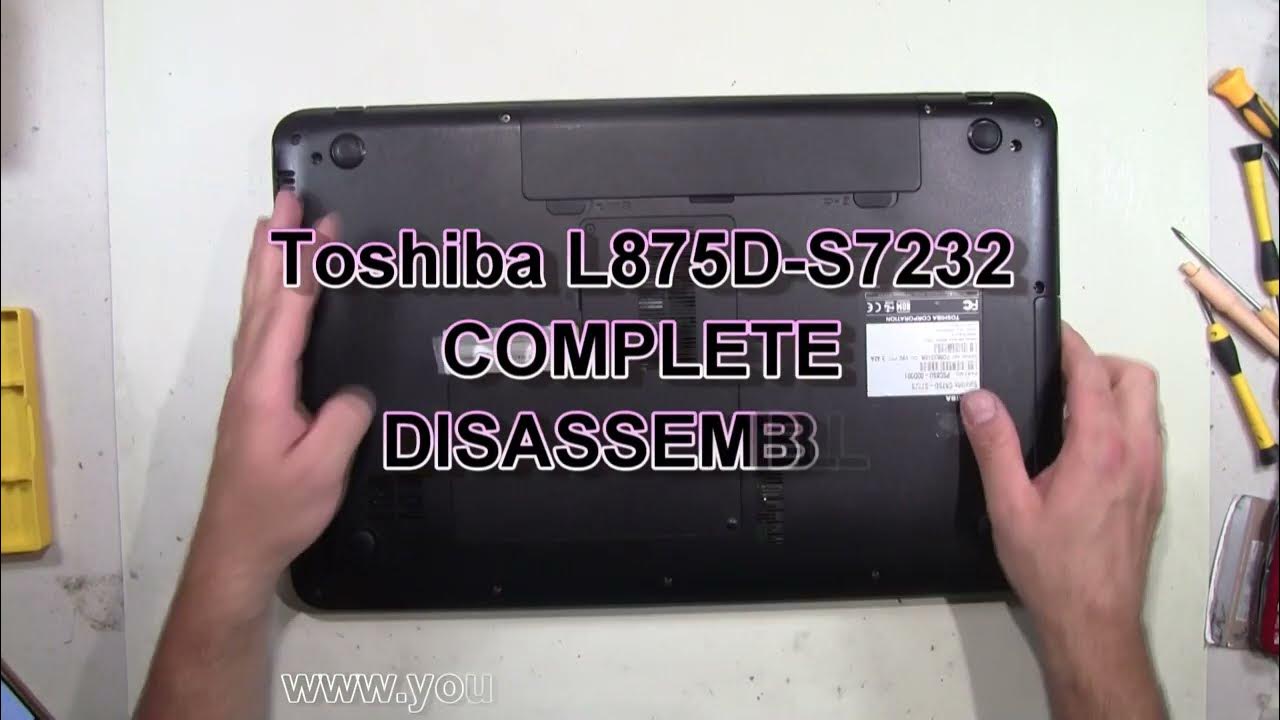 Toshiba L875D S7232 How To Complete Take Apart Full Disassembly Nothing Left - YouTube