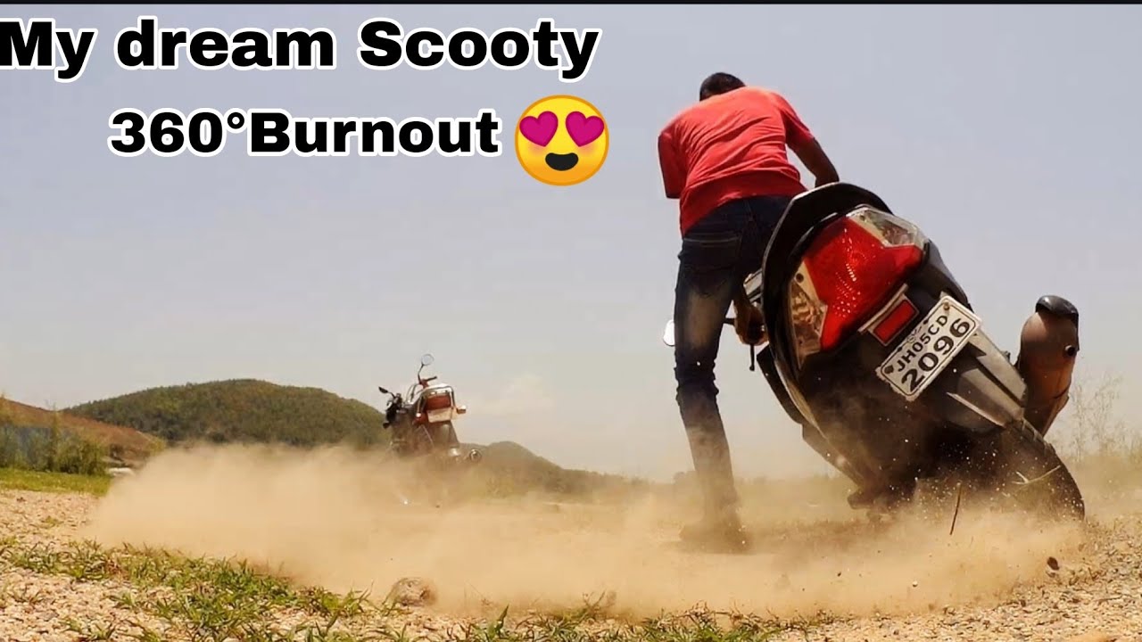 My dream Scooty Pe 360° Burnout !! Honda Dio !! 2018 model - YouTube
