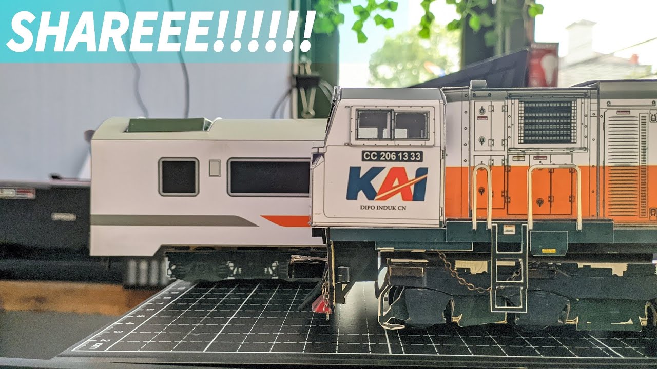SHARE! PAPERCRAFT CC 206 DAN KERETA K3+MP - YouTube