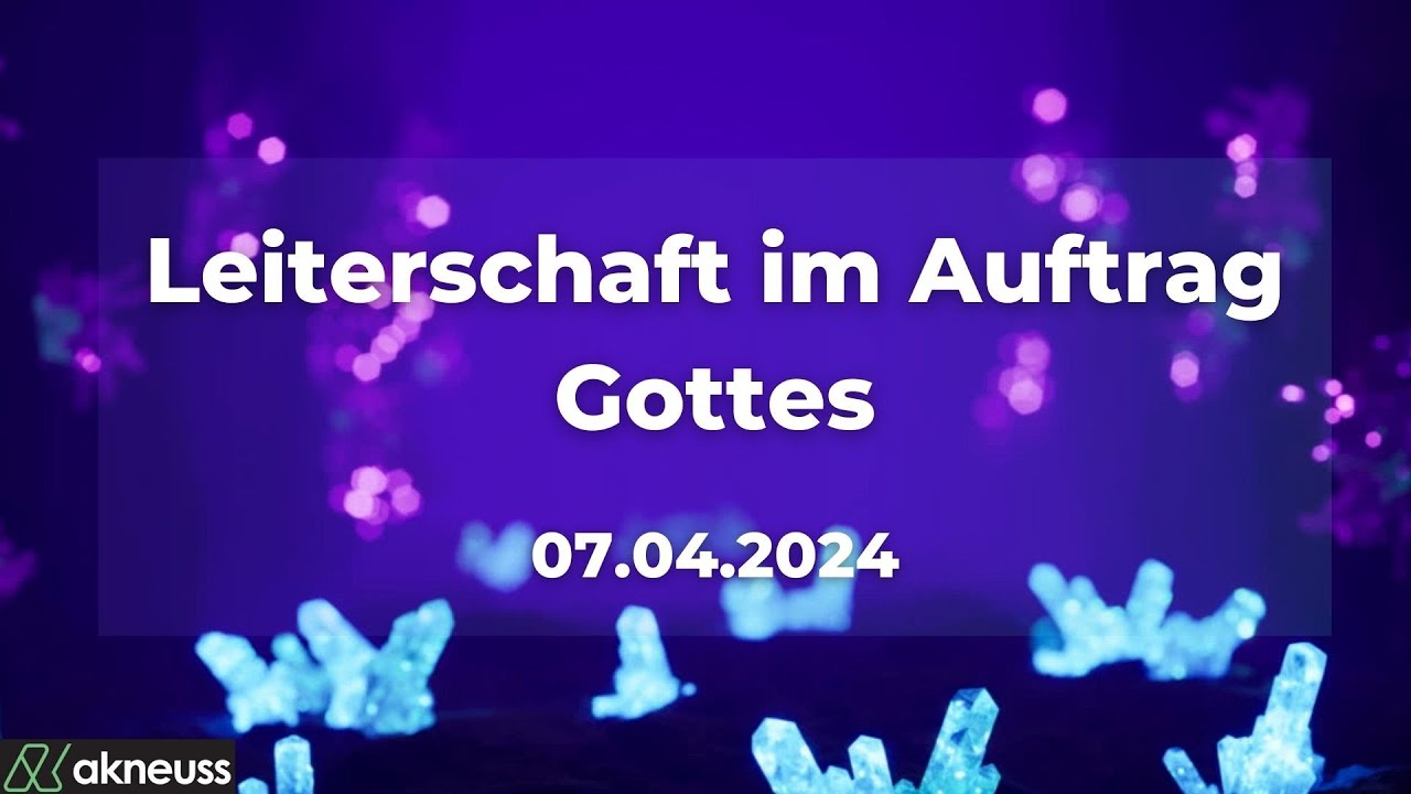 Leiterschaft im Auftrag Gottes | Gottesdienst | Mit Pastor Alfred Aidoo ...